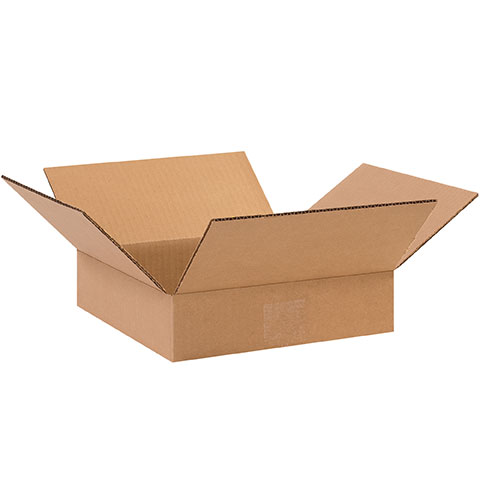 10 x 10 x 2" Flat Corrugated Boxes | Flat Boxes