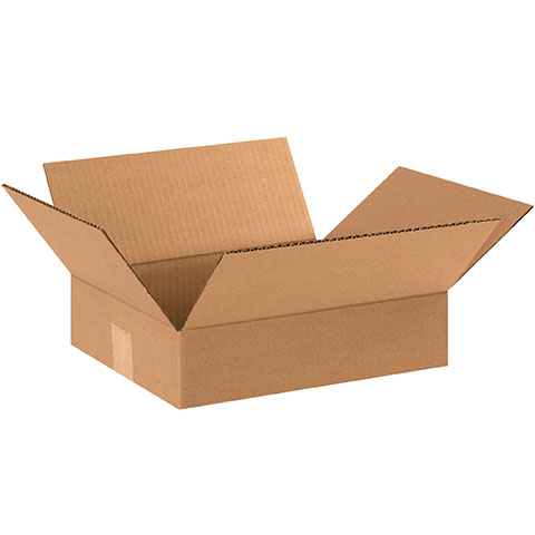 12 x 10 x 3" Flat Corrugated Boxes | Flat Boxes