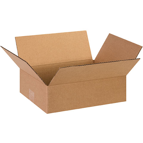 13 x 10 x 4" Flat Corrugated Boxes | Flat Boxes