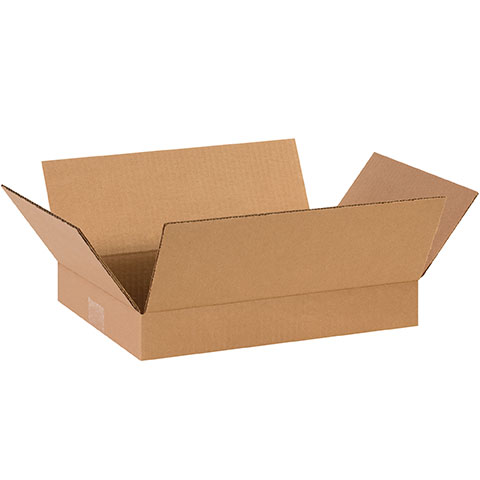 14 x 10 x 2" Flat Corrugated Boxes | Flat Boxes