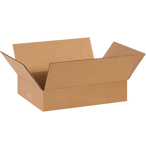 14 x 10 x 3" Flat Corrugated Boxes | Flat Boxes