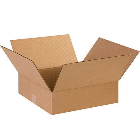 14 x 14 x 4" Flat Corrugated Boxes | Flat Boxes