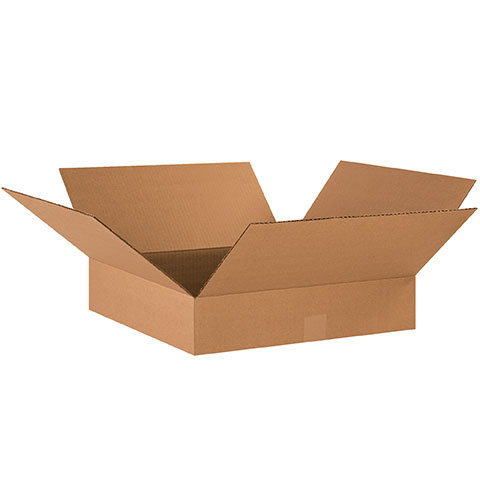 17 x 17 x 4" Flat Corrugated Boxes | Flat Boxes