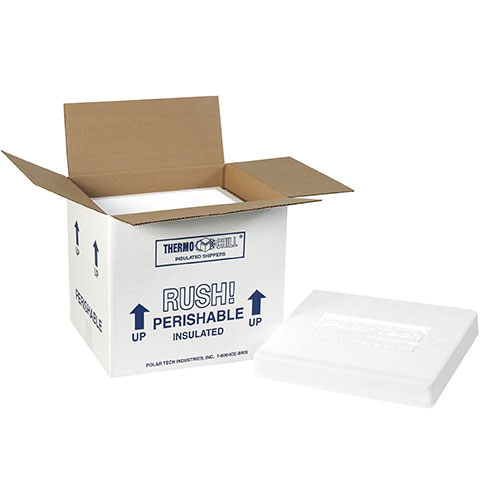 10 1/2 x 8 1/4 x 9 1/4" Insulated Shipping Kit | Insulated Shipping ...