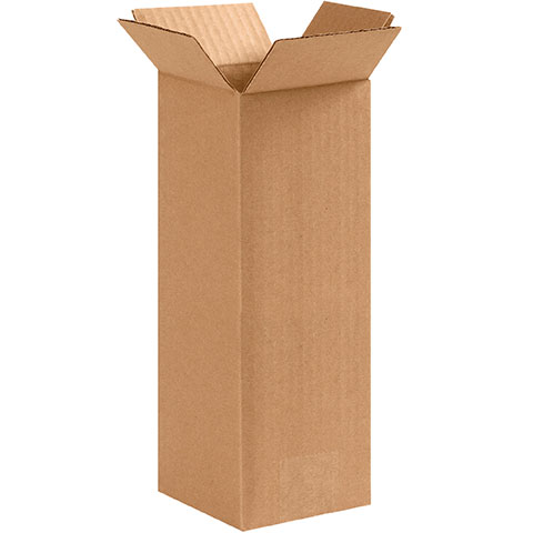 4 x 4 x 10" Tall Corrugated Boxes | Tall Boxes