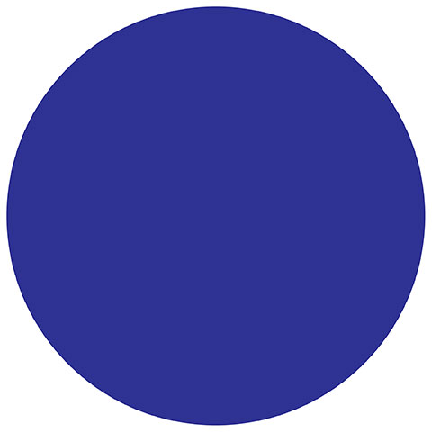 2" Circles - Blue Removable Labels | Inventory Labels