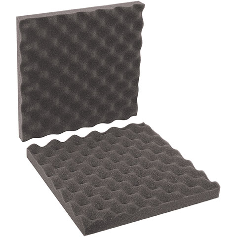 12 x 12 x 2" Charcoal Convoluted Foam Sets | Foam Products