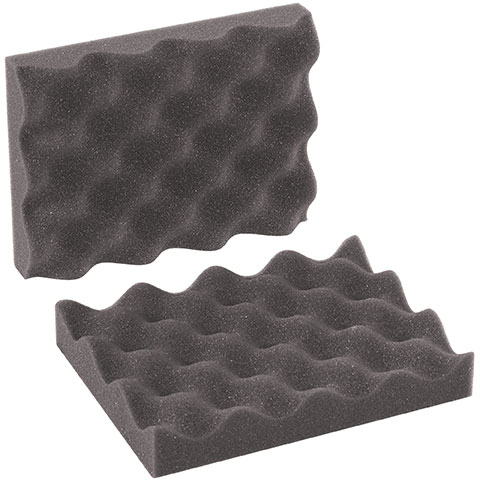 8 x 6 x 2" Charcoal Convoluted Foam Sets | Foam Products