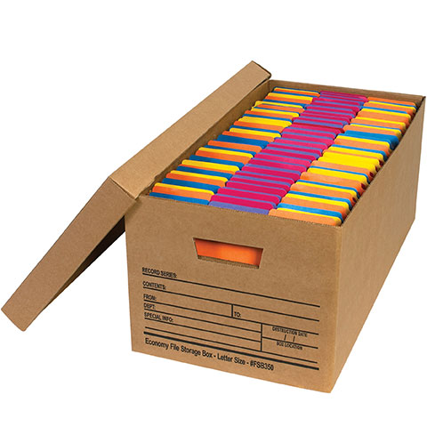 24 x 12 x 10" Economy File Storage Boxes | File Storage Boxes