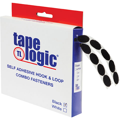 3/4" Black Dots Tape Logic® Combo Pack | Hook & Loop