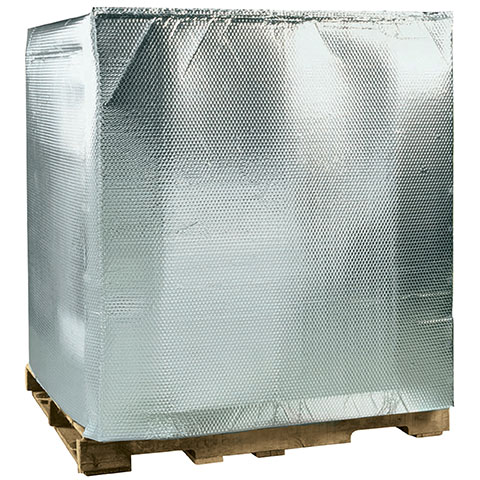 48 x 40 x 48" Cool Barrier Bubble Pallet Cover | Insulated Shipping ...