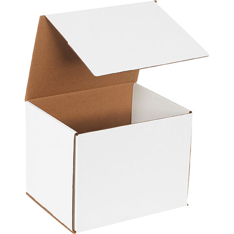 10 x 8 x 8" White Corrugated Mailers | Corrugated Mailers