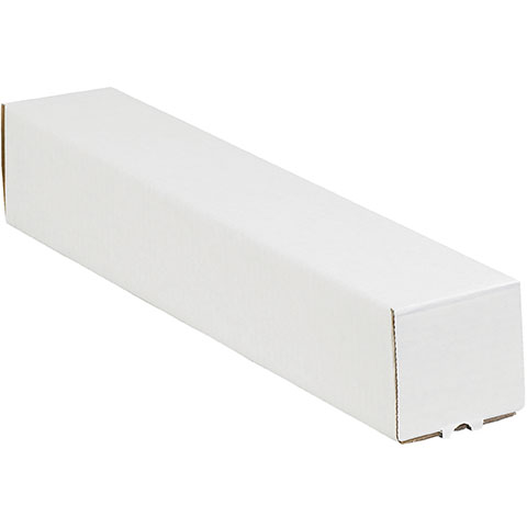 3 x 3 x 18" White Square Mailing Tubes | Square Mailing Tubes