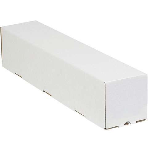 5 x 5 x 25" White Square Mailing Tubes | Square Mailing Tubes