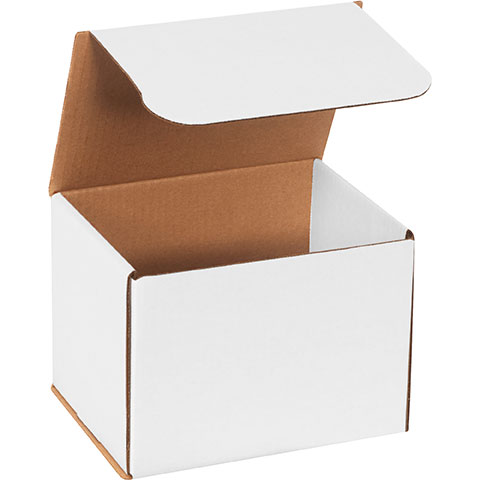 8 x 6 x 6" White Corrugated Mailers | Corrugated Mailers