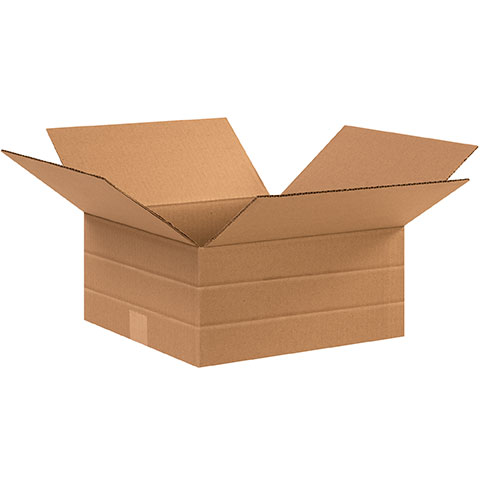 12 1/2 x 12 1/2 x 6" Multi-Depth Corrugated Boxes | Multi-Depth Boxes