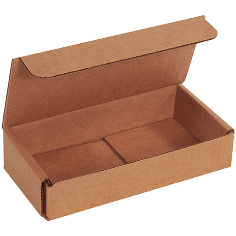6 1/2 x 3 1/4 x 1 1/4" Kraft Corrugated Mailers | Corrugated Mailers