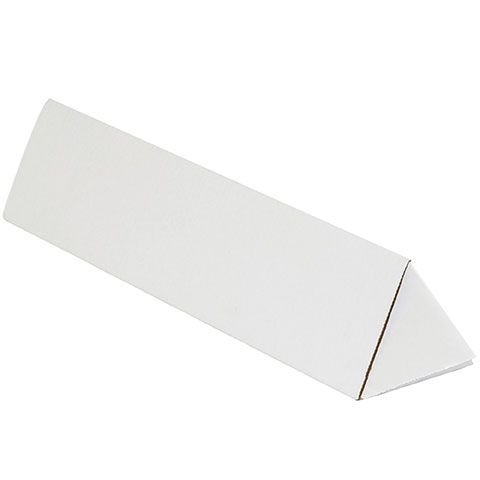 2 x 18 1/4" White Triangle Mailing Tubes | Triangle Mailing Tubes