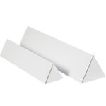 3 x 30 1/4" White Triangle Mailing Tubes | Triangle Mailing Tubes