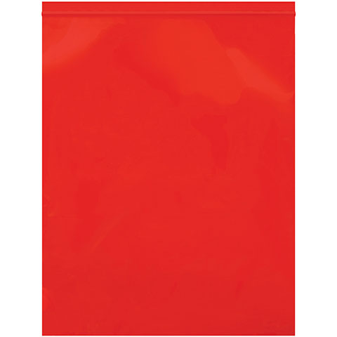 12 x 15" - 2 Mil Red Reclosable Poly Bags | Reclosable Bags