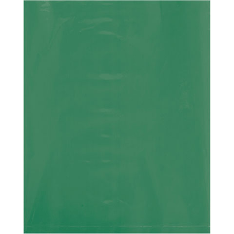 8 x 10" - 2 Mil Green Flat Poly Bags | Flat Poly Bags