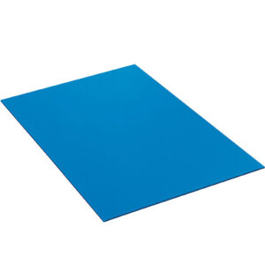 48 x 48" Blue Plastic Corrugated Sheets | Sheets and Pads