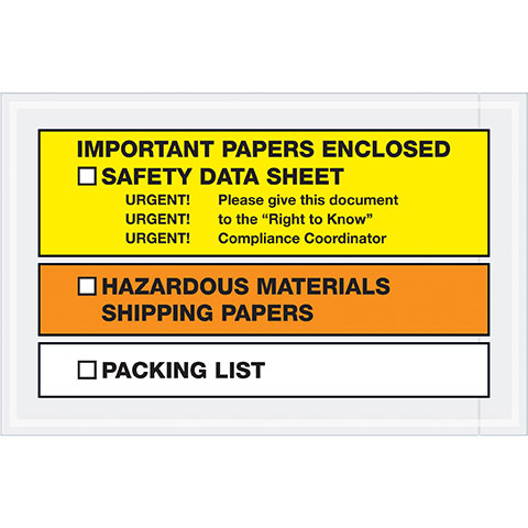 6 1/2 x 10" "Important Papers Enclosed" SDS Envelopes | SDS Envelopes