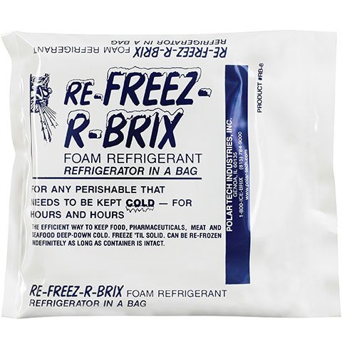 4 1/2 x 4 x 3/4" Re-Freez-R-Brix® Cold Bricks | Insulated Shipping ...