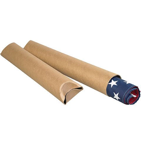 4 x 24" Kraft Crimped End Tubes | Kraft Crimped End Mailing Tubes