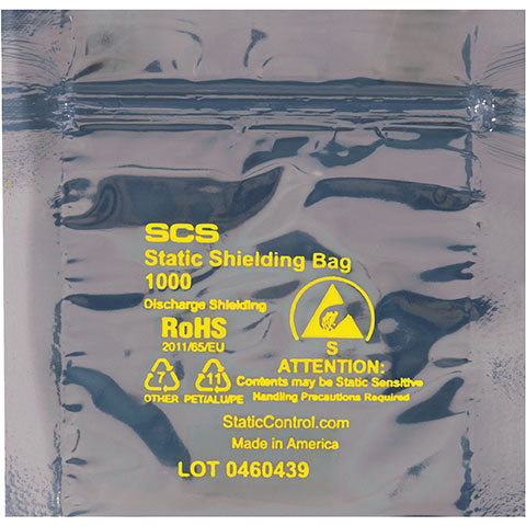 4 x 4" Reclosable Static Shielding Bags | Static Shielding Bags