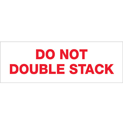 2" x 110 yds. - "Do Not Double Stack..." (18 Pack) Tape Logic® Messaged ...
