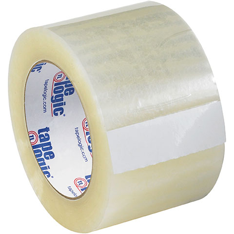 3" x 110 yds. Clear Tape Logic® #126 Quiet Carton Sealing Tape | Carton ...