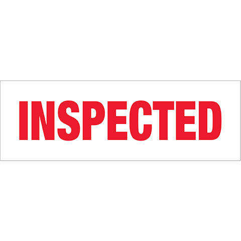 3" x 110 yds. - "Inspected" Tape Logic® Messaged Carton Sealing Tape ...