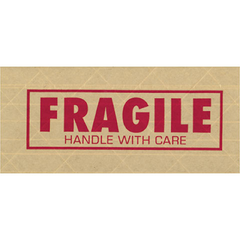 3" x 450' "Fragile" Tape Logic® #7500 Messaged Reinforced Water ...