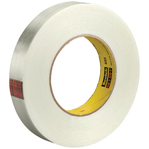 1" x 60 yds. (6 Pack) 3M™ 880 Strapping Tape | Strapping