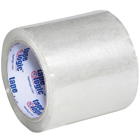 4" x 72 yds. Clear (6 Pack) Tape Logic® 1.8 Mil Acrylic Tape | Label ...