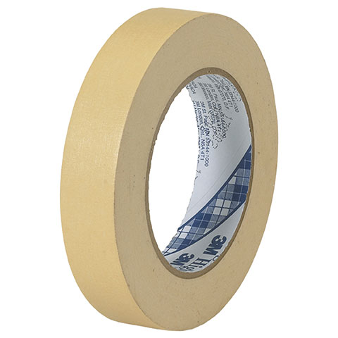 1" x 60 yds. (12 Pack) 3M Masking Tape 2307 | Masking