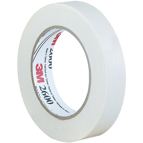 1" x 60 yds. (12 Pack) 3M™ 2600 Masking Tape | Masking