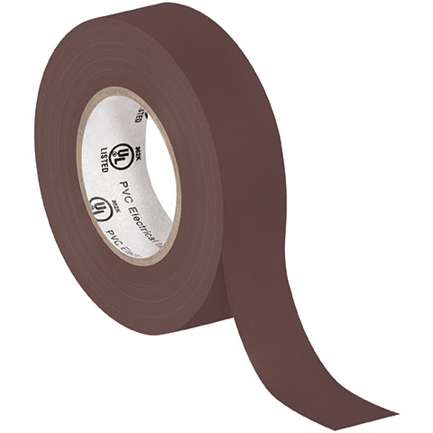 3/4" x 20 yds. Brown Electrical Tape | Electrical