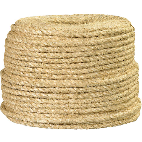 1/2", 1,700 lb, Sisal Rope | Twine & Rope
